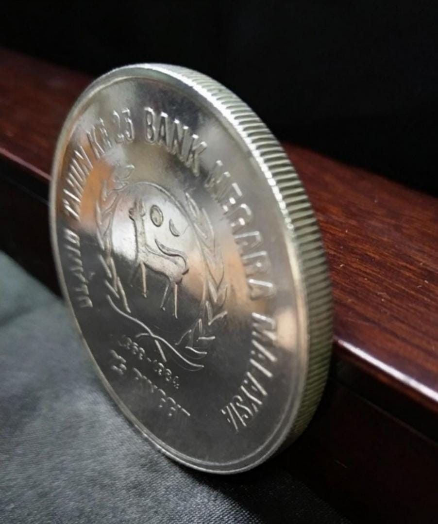 BNM Silver Coin 25 Ringgit Duit Lama Malaysia 1959-1984 Duit Syiling ...