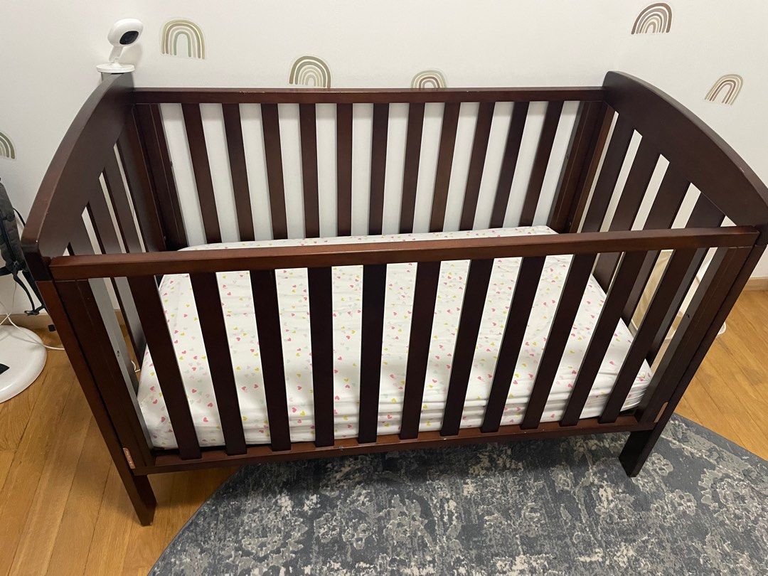 Boori Alice Convertible Cot Bed / Crib Convertible from Cot to Toddler ...