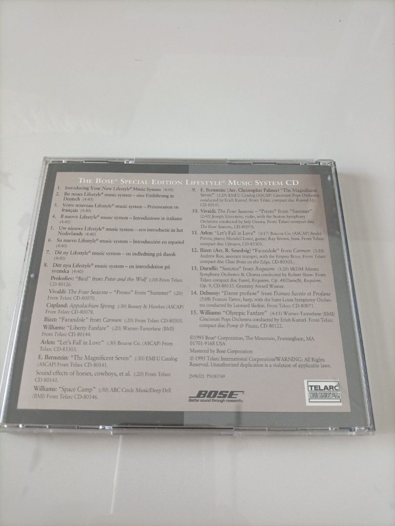 Bose Special Edition - Lifestyle Music System CD (Audiophile) bo1, Hobbies & Toys, Music & Media ...