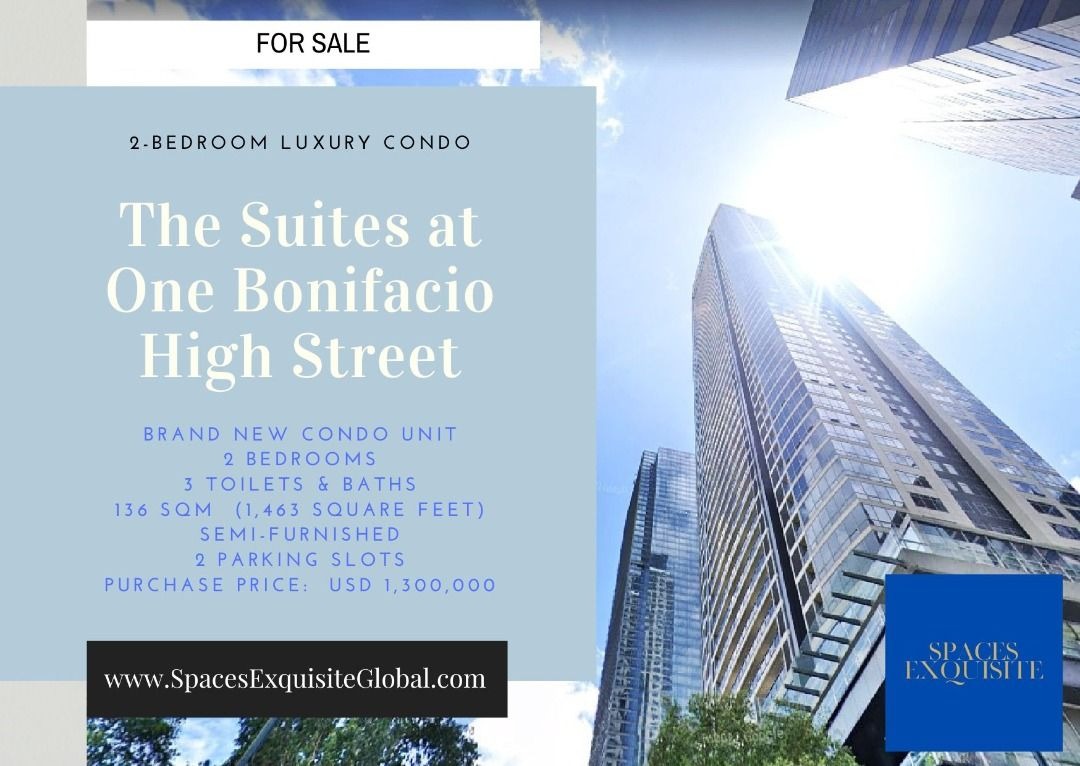 Brand New Luxury 2-Bedroom Condo Unit for Sale at The Suites at One ...