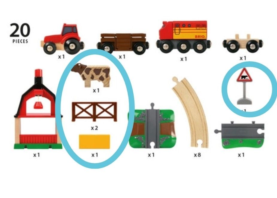 Brio Farm Train Set, Hobbies & Toys, Toys & Games on Carousell