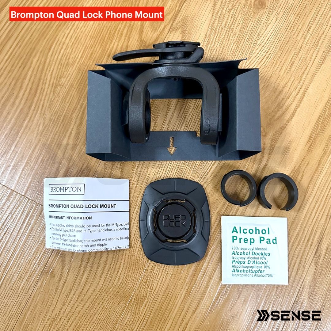 Brompton Quad Lock Phone Mount Universal Adapter, Sports Equipment ...