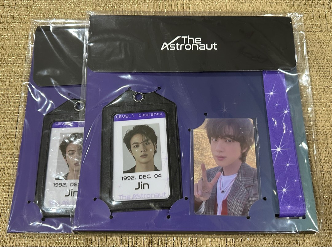 BTS Jin The Astronaut Merch: ID Card Holder Set on Carousell