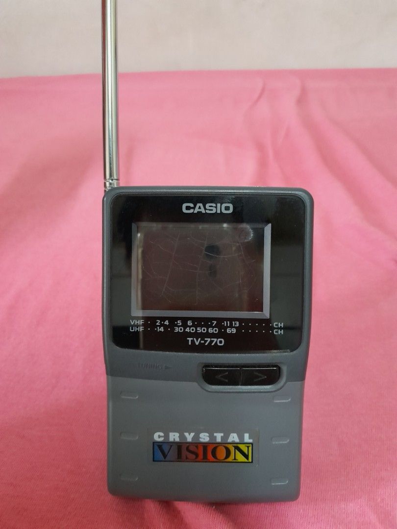 Casio TV-770 crystal vision TV 1999 vintage, TV & Home Appliances, TV ...