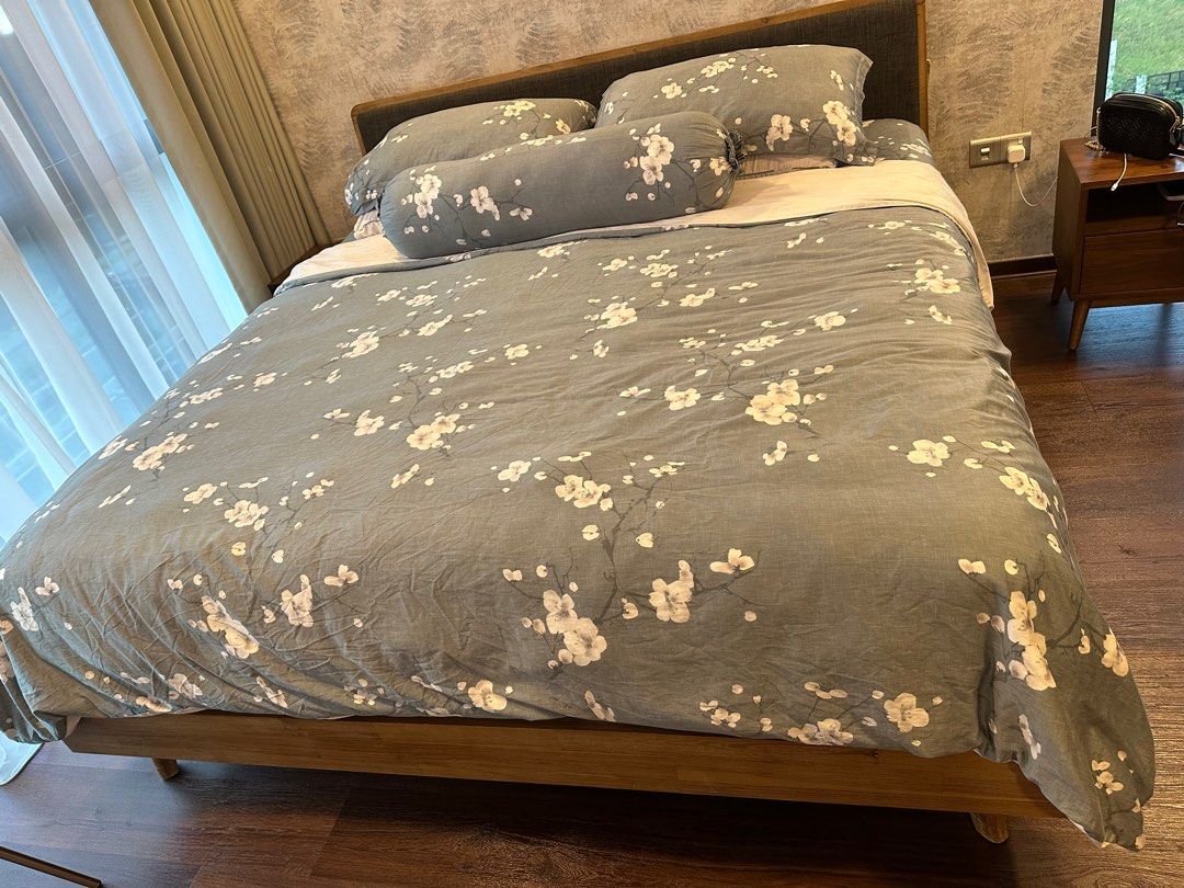 Castlery King bed - Seb bed, Furniture & Home Living, Furniture, Bed ...