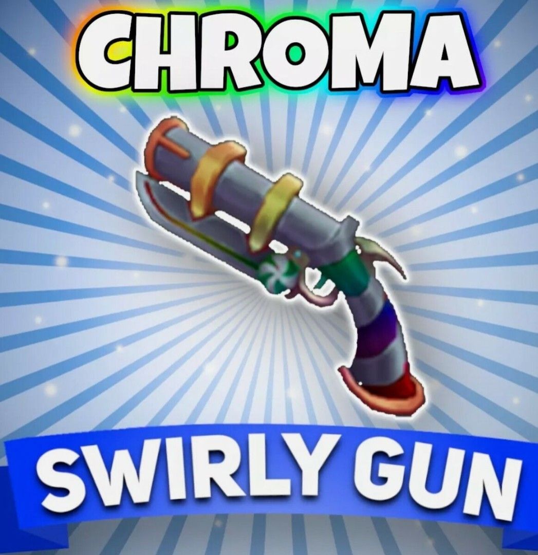 Chroma Swirly Gun Murder Mystery 2 Roblox, Video Gaming, Gaming ...