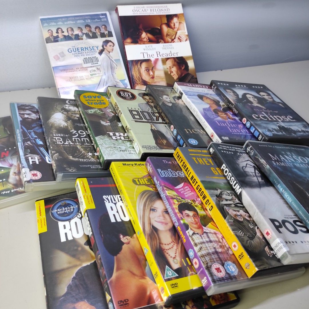 Classic block buster DVD movies suspense action romance comedy from UK ...