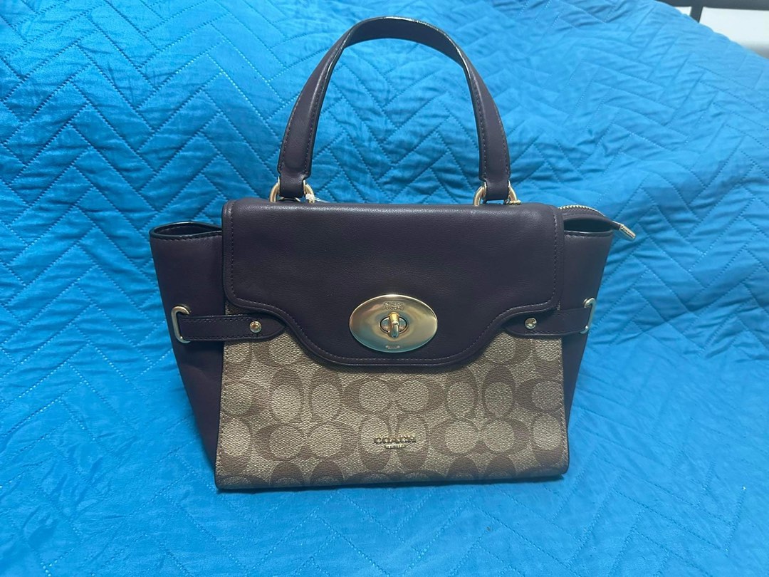 Coach F31479 Blake Flap Carryall in Colorblock Signature Canvas Leather ...