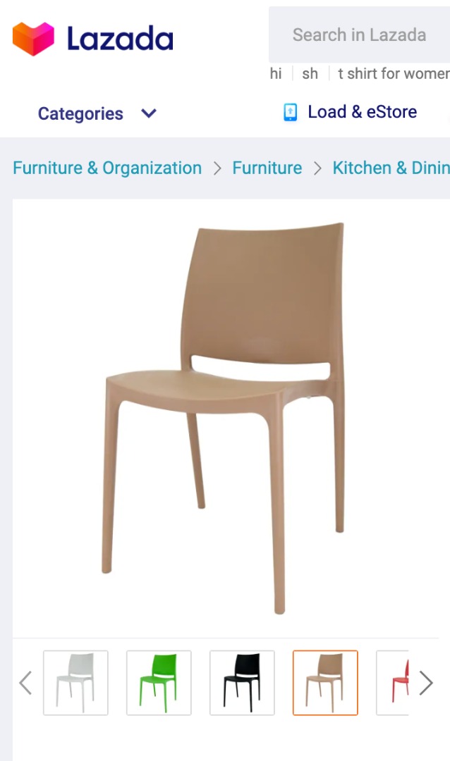 COFTA Chair (Jasmine, Brown) Minimalist, 2 pcs available, Furniture ...