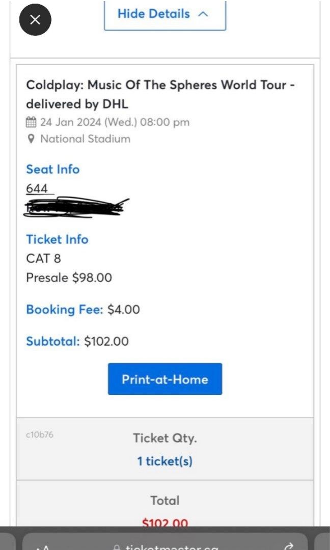 Coldplay tickets *helping to sell*, Tickets & Vouchers, Event Tickets ...