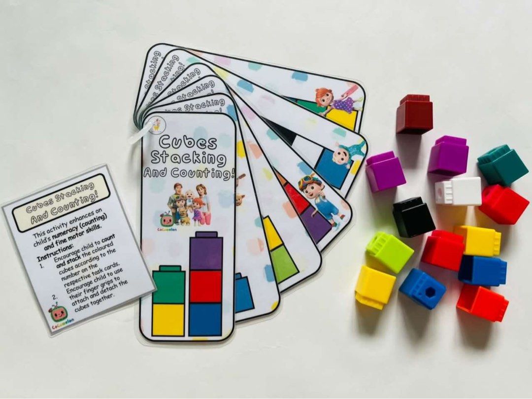 Cubes Stacking & Counting!, Hobbies & Toys, Toys & Games on Carousell