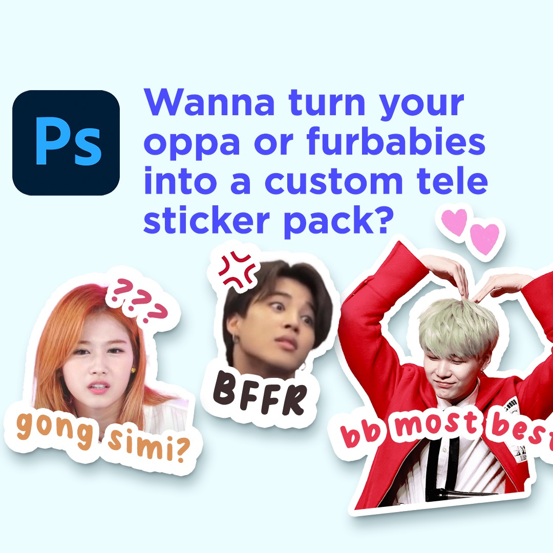 Custom Tele Sticker Pack, Hobbies & Toys, Stationery & Craft, Art ...