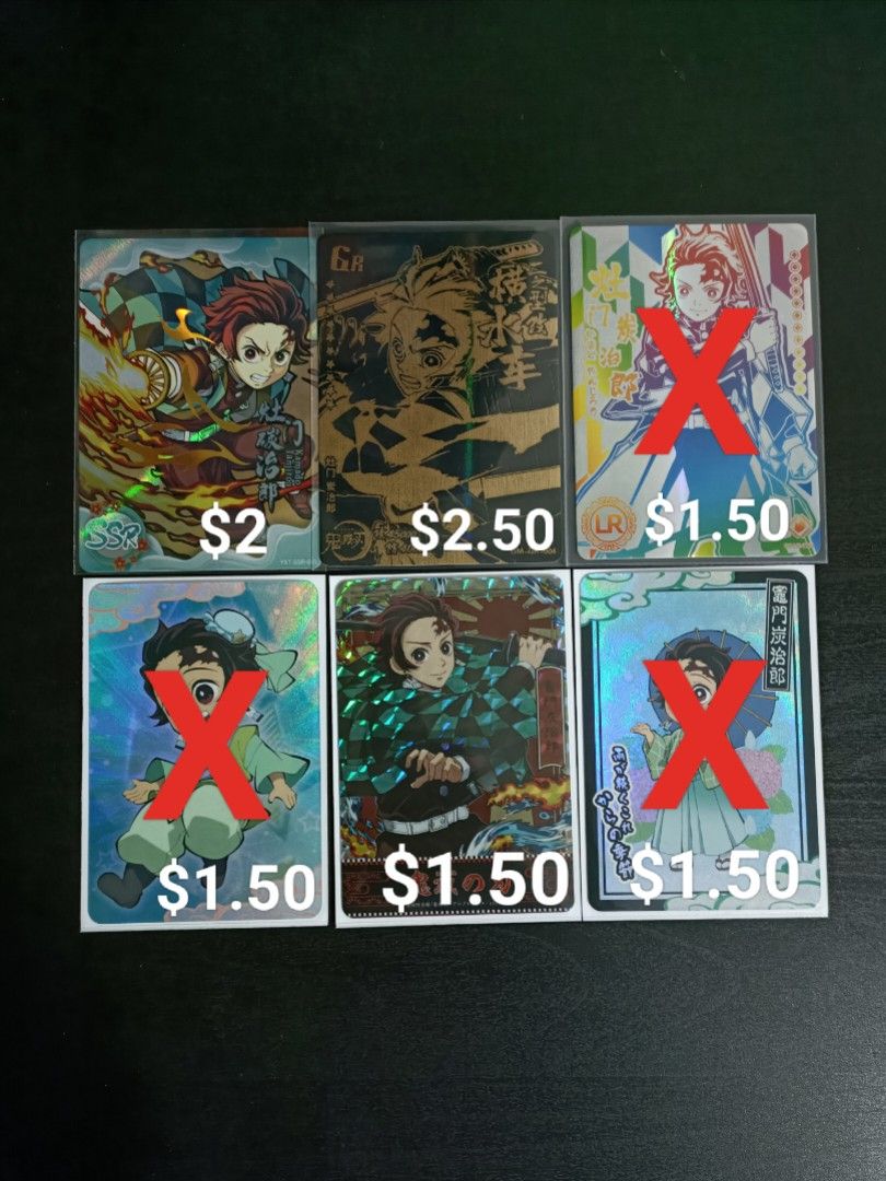 Demon Slayer Cards X Tanjiro Singles, Hobbies & Toys, Toys & Games on ...