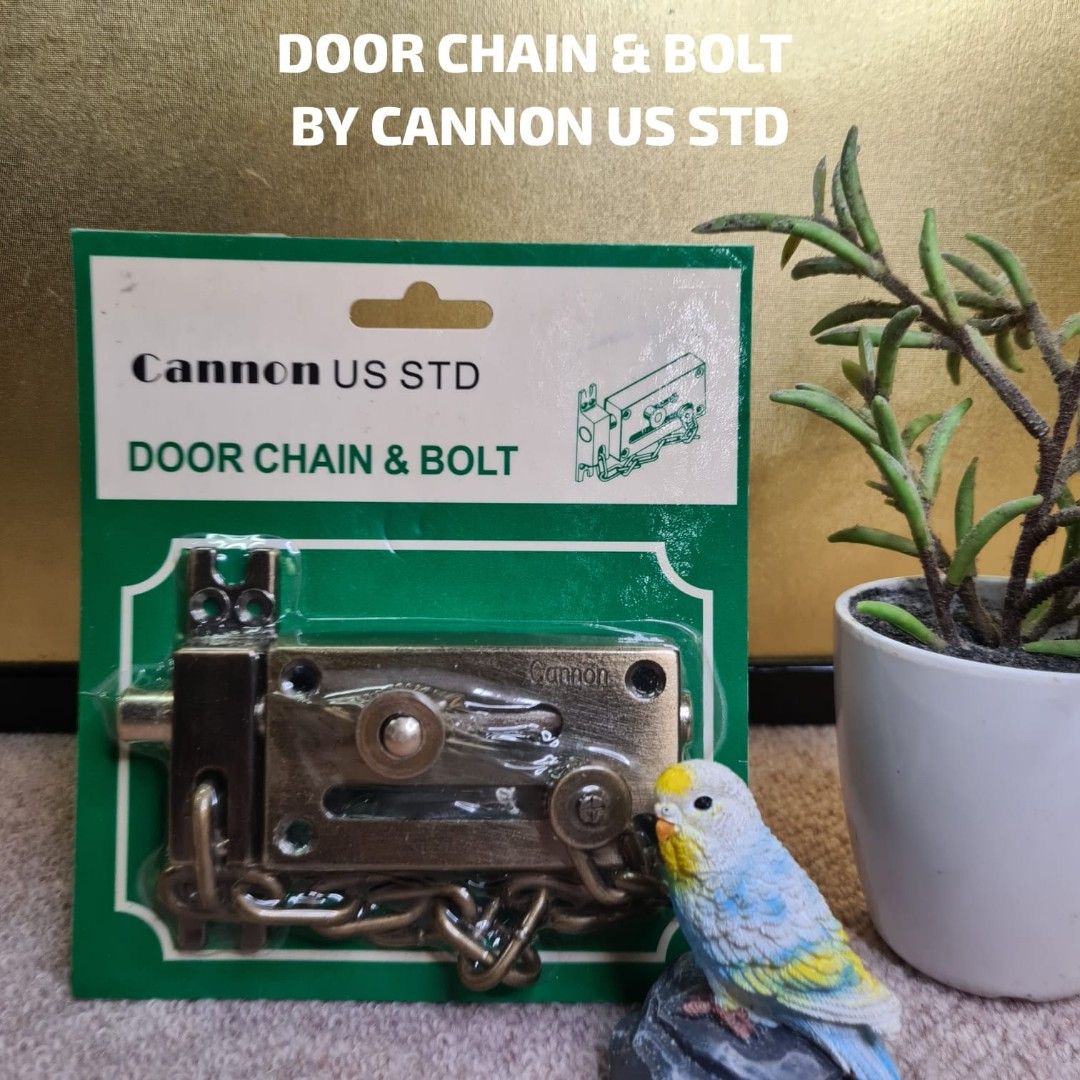 DOOR CHAIN & BOLT BY CANNON US STD on Carousell