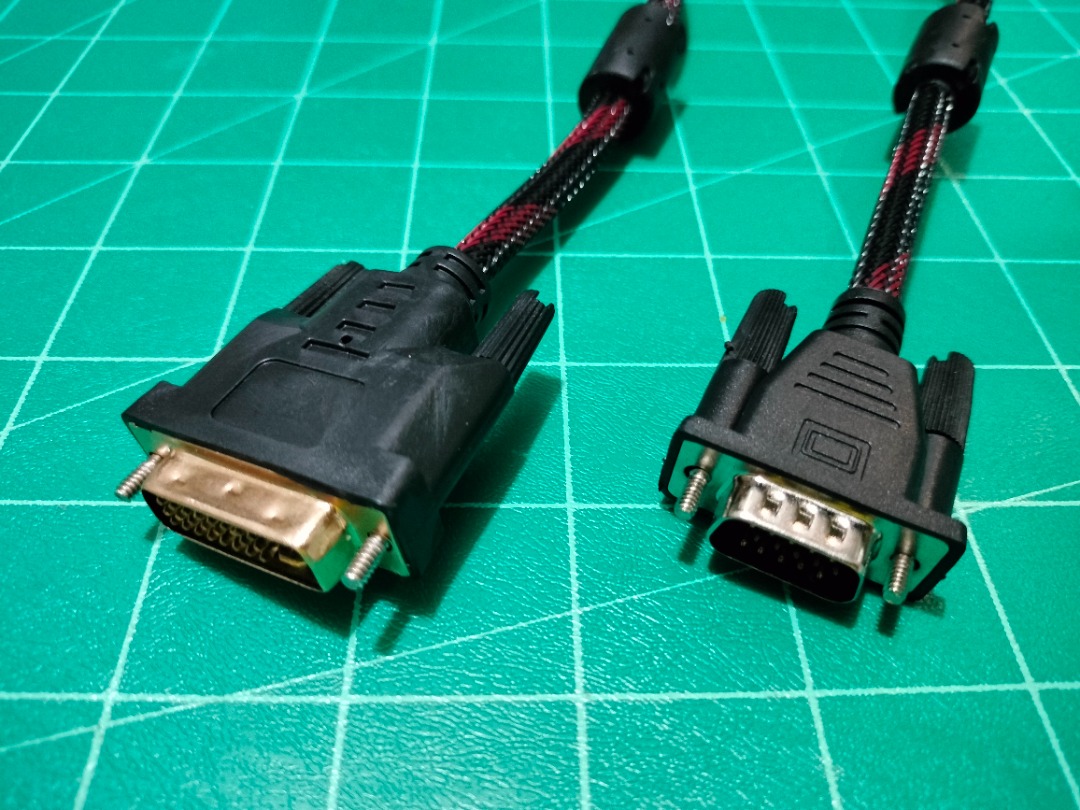 DVI to VGA Cord Cable, Computers & Tech, Parts & Accessories, Cables ...