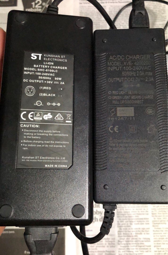 EBIKE ESCOOTER PMD CHARGER, Sports Equipment, PMDs, E-Scooters & E ...