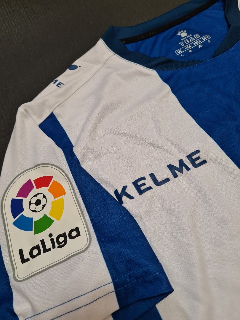 ESPANYOL 2021-22 AUTHENTIC KELME HOME JERSEY PLAYER'S VERSION- WU LEI ...