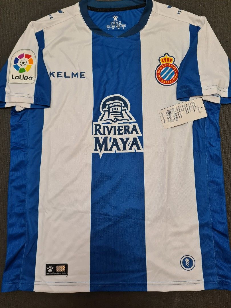 ESPANYOL 2021-22 AUTHENTIC KELME HOME JERSEY PLAYER'S VERSION- WU LEI ...