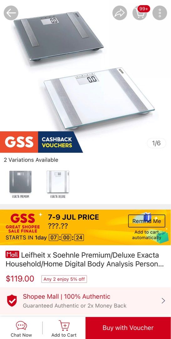 Exacta Digital Weighing Scale, Health & Nutrition, Health Monitors ...