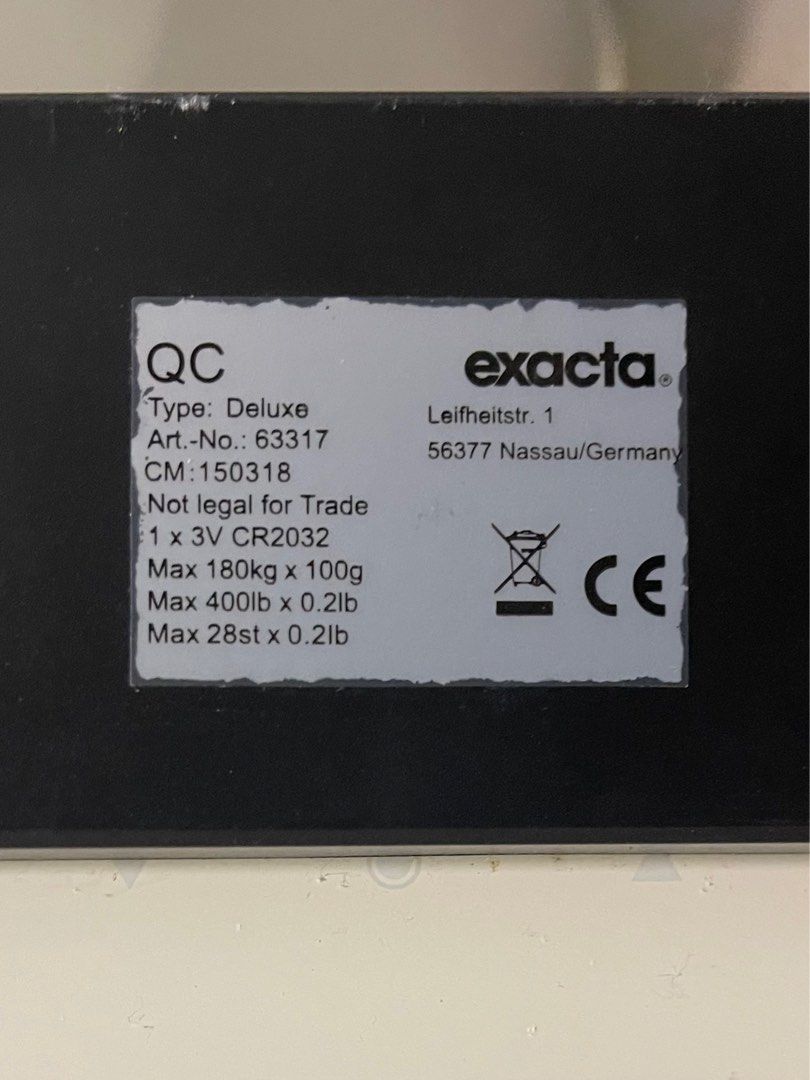 Exacta Digital Weighing Scale, Health & Nutrition, Health Monitors ...