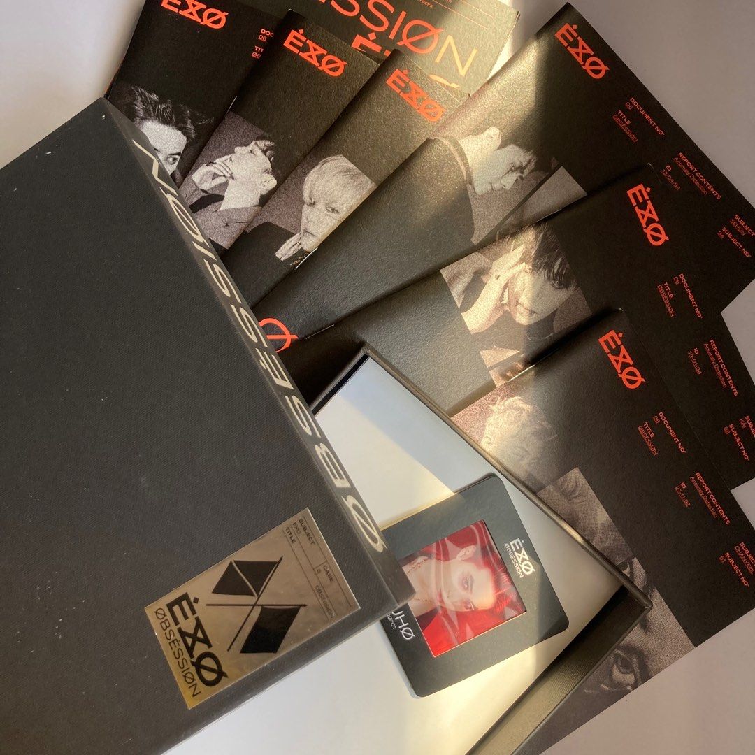 exo obsession album (x-exo ver.) complete inclusions, Hobbies & Toys ...
