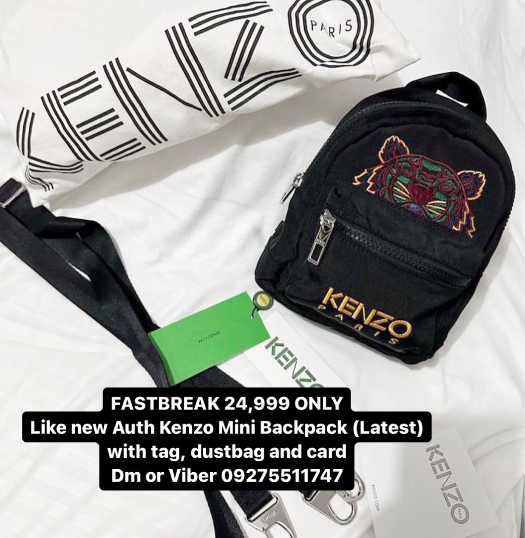 FASTBREAK Authentic Kenzo Mini Backpack Sling Latest Model, Luxury ...