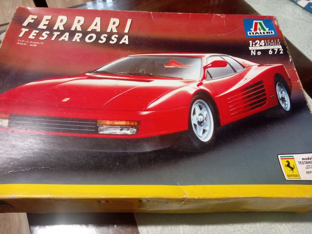 Ferrari Testarossa model kit, Hobbies & Toys, Toys & Games on Carousell