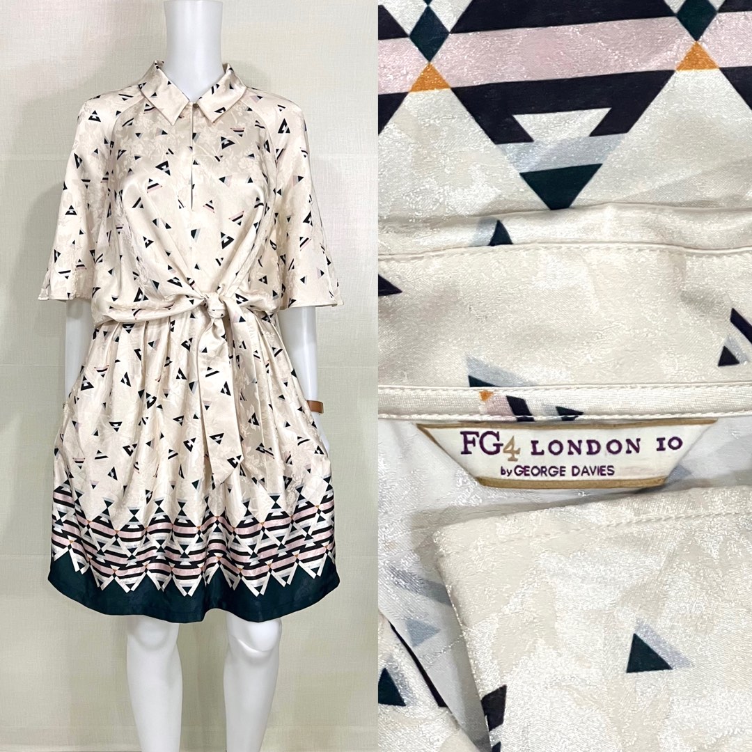 Fg4 London by George Davis Tender Peach Dress on Carousell