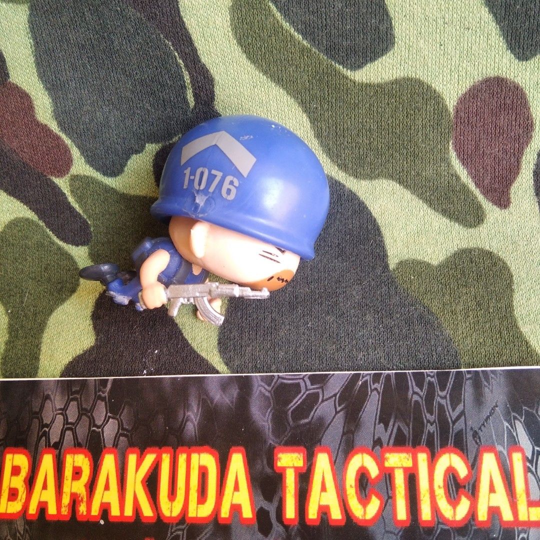 Figure Army Man MGA MINUS BASE PLATE Little Soldier Little Blue Man ...