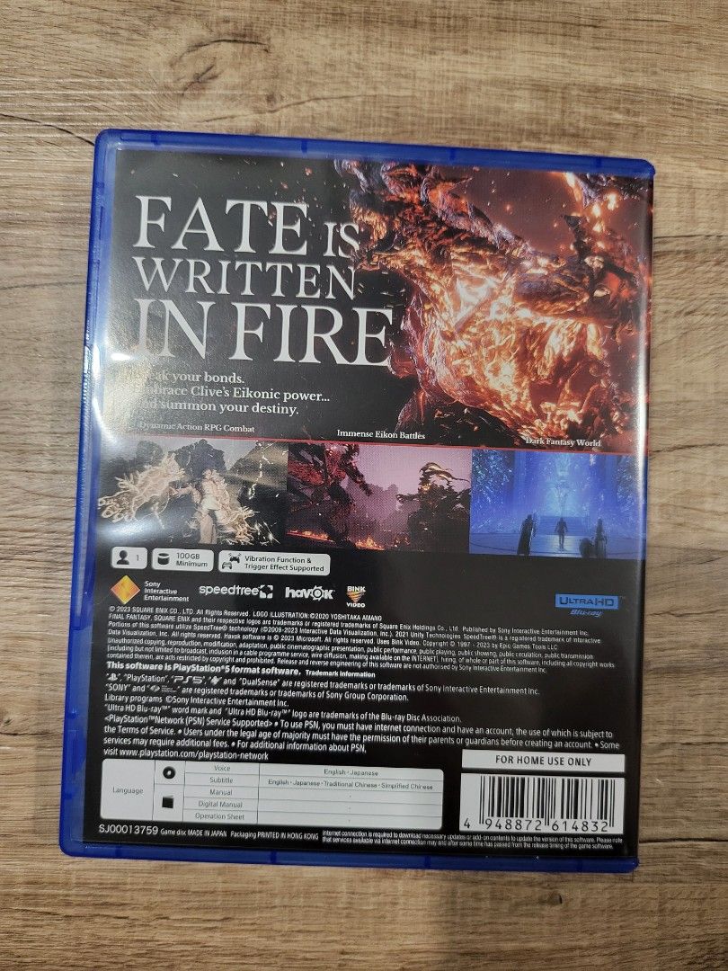 Final Fantasy 16 XVI FF16 PS5, Video Gaming, Video Games, PlayStation on Carousell