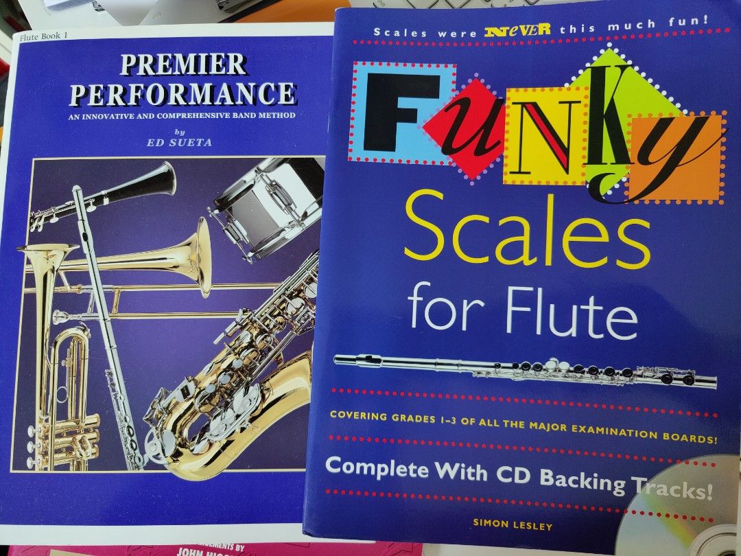 Flute method book and scale book, Hobbies & Toys, Music & Media, Music ...