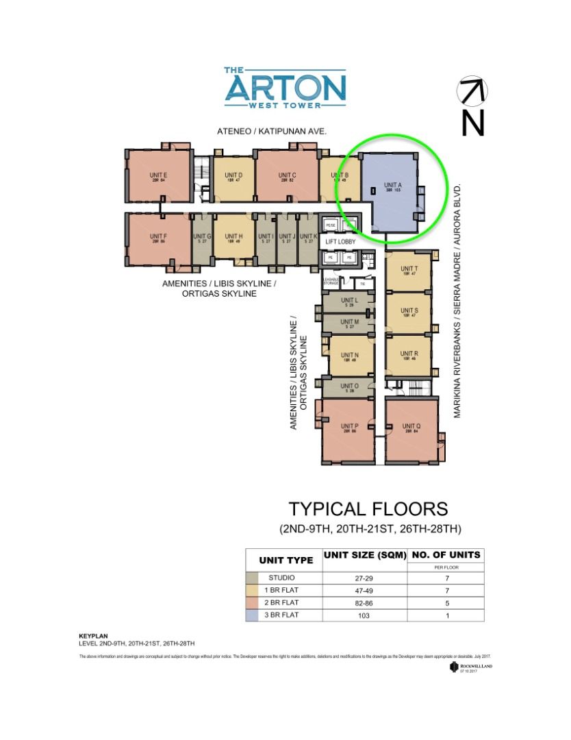 For Sale Arton by Rockwell Katipunan West 3BR unit 103 sqm Deed of ...