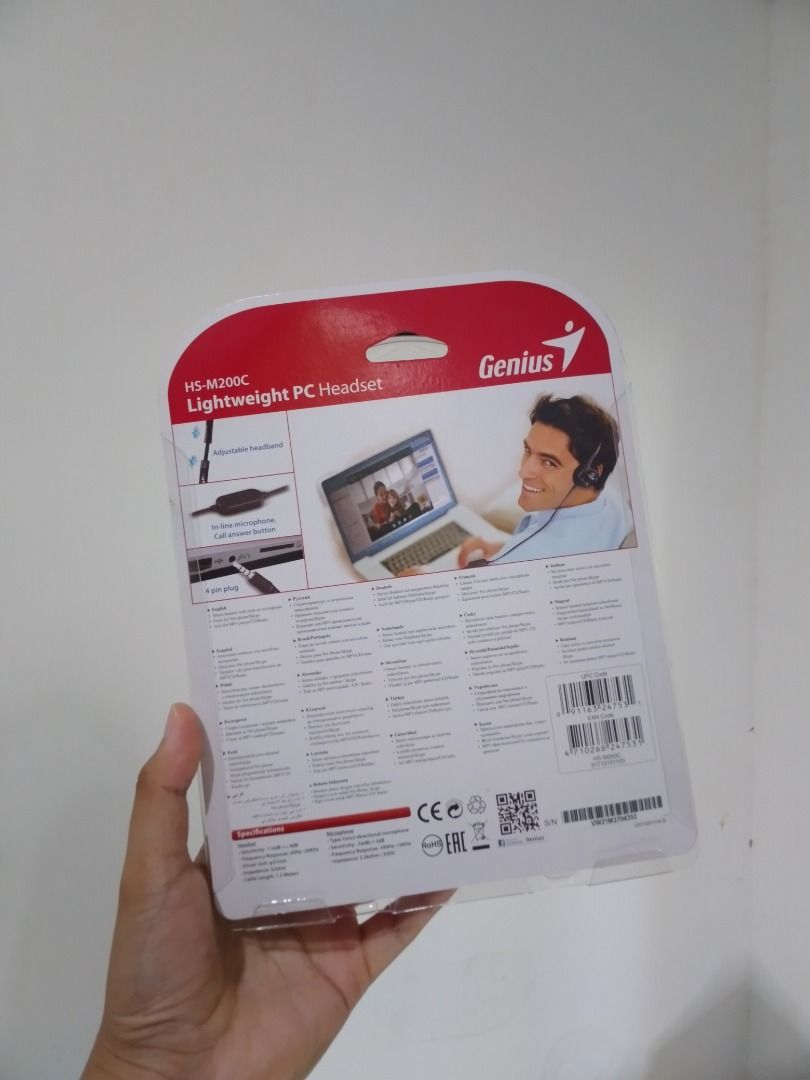 Genius HS-M200C Headset, Audio, Headphones & Headsets on Carousell