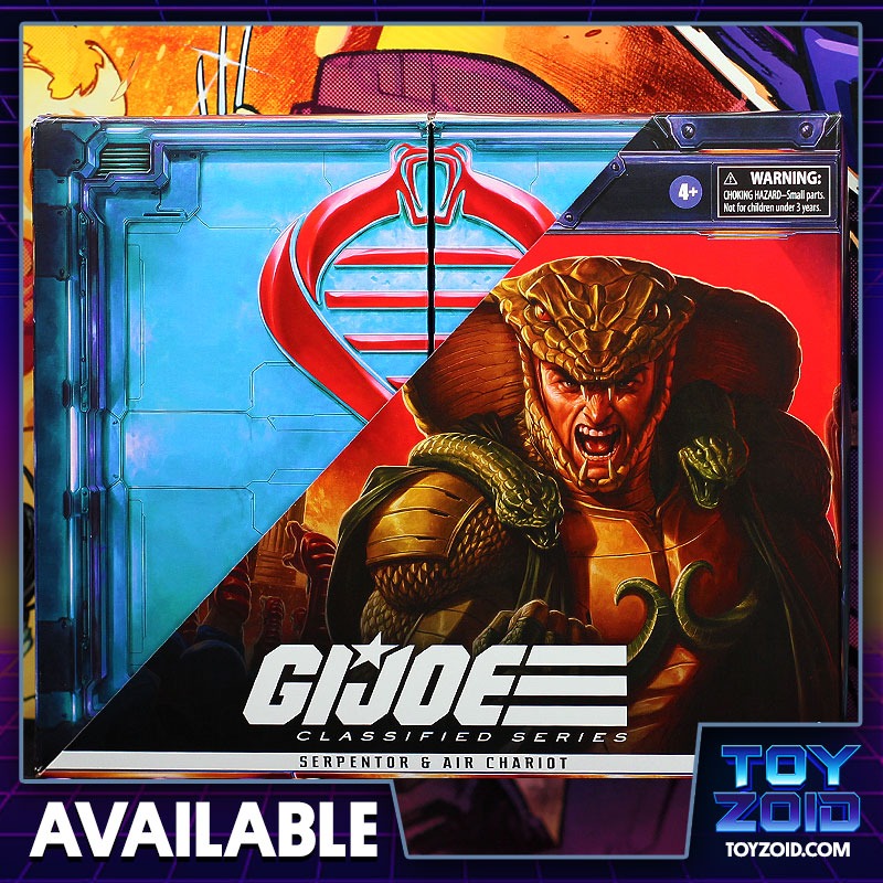 G.I. Joe Classified Serpentor & Air Chariot Vehicle Deluxe Exclusive ...
