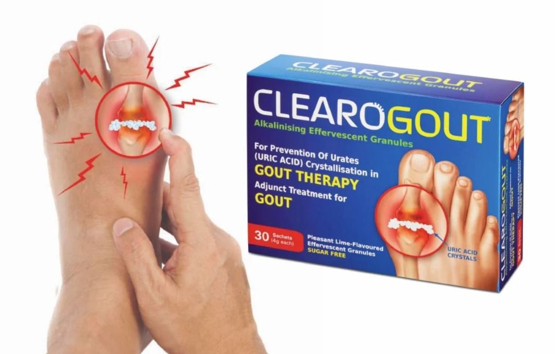 Gout Pain Relief Clearogout 4g gout pain treatment uric acid sugar free ...