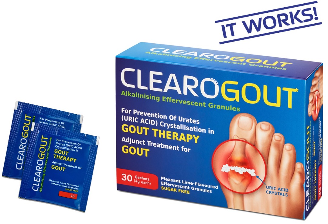 Gout Pain Relief Clearogout 4g gout pain treatment uric acid sugar free ...