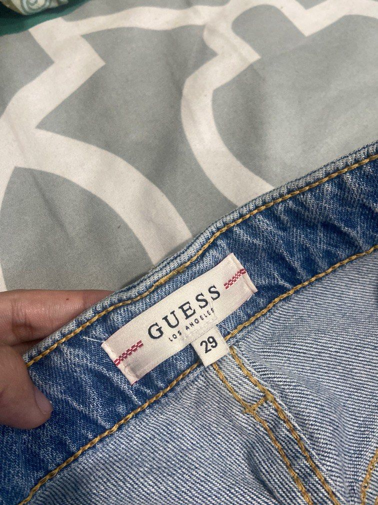 GUESS Ripped Baggy Jeans, Women's Fashion, Bottoms, Jeans on Carousell