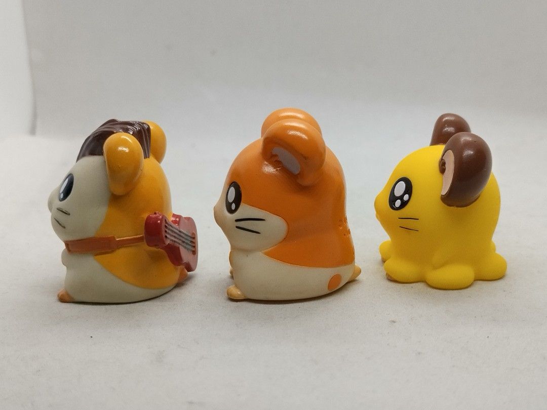 Hamtaro - Hamtaro Finger Dolls - Hamtaro Soft Vinyl Finger Puppet - Set ...