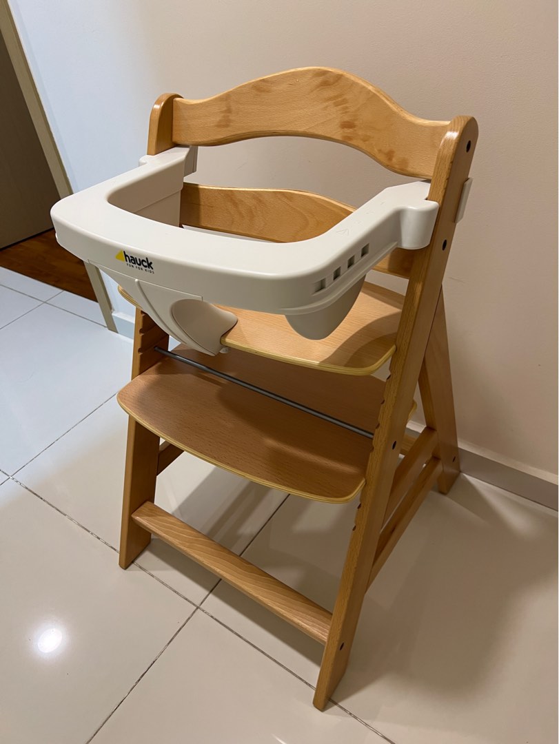 Hauck Alpha+ Wooden High Chair, Babies & Kids, Baby Nursery & Kids ...