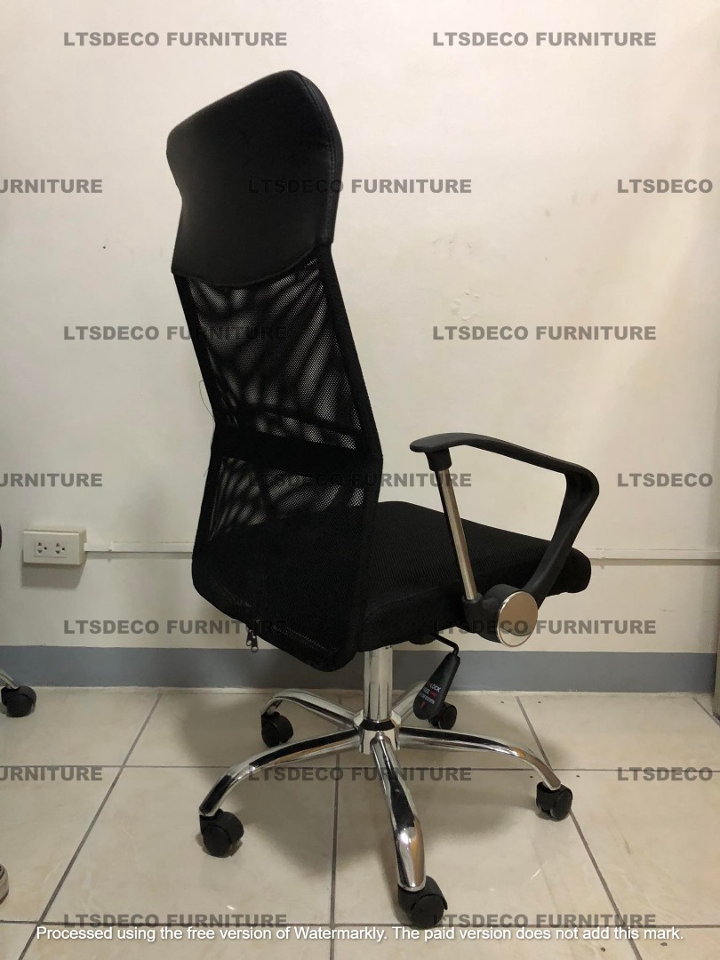HIGH BACK MESH CHAIR OFFICE PARTITION AND OFFICE FURNITURE, Furniture ...