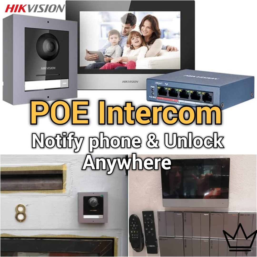 Hik IP Video Intercom | POE No need power point, Receive notification via App, suitable for ...