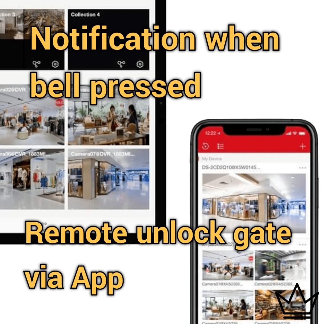 Hik IP Video Intercom | POE No need power point, Receive notification via App, suitable for ...