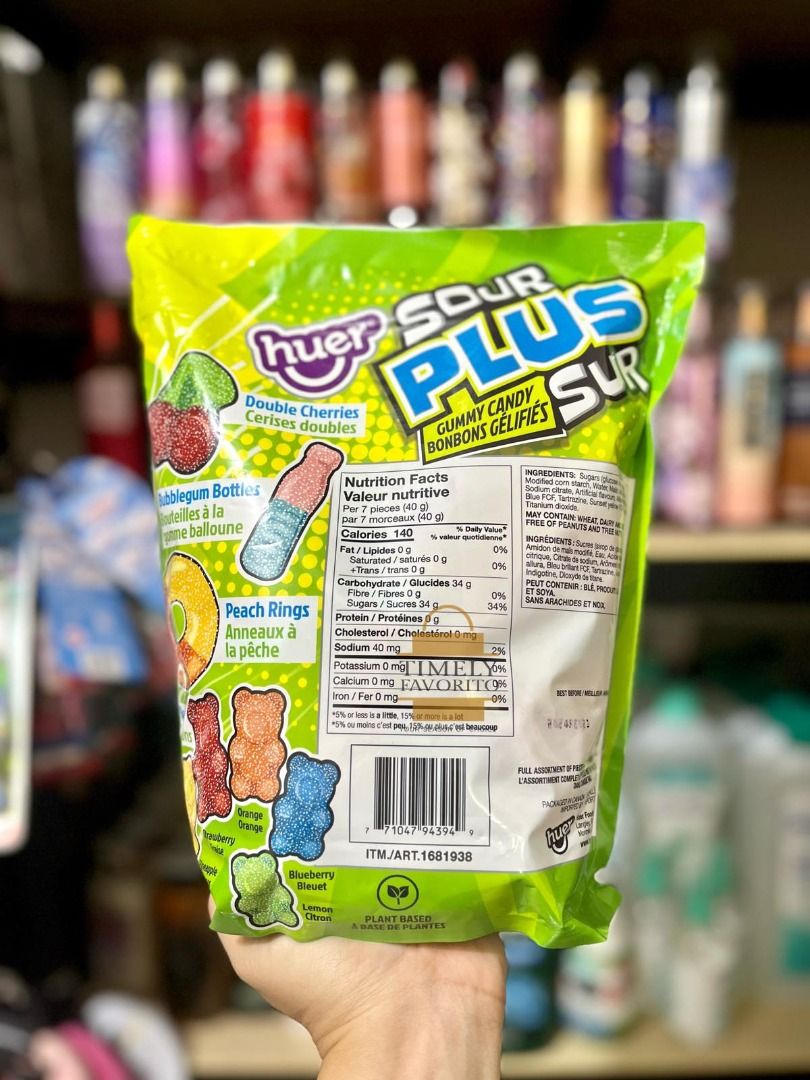 Huer Sour PLUS Gummy Candy 1.2 kg, Food & Drinks, Packaged & Instant ...