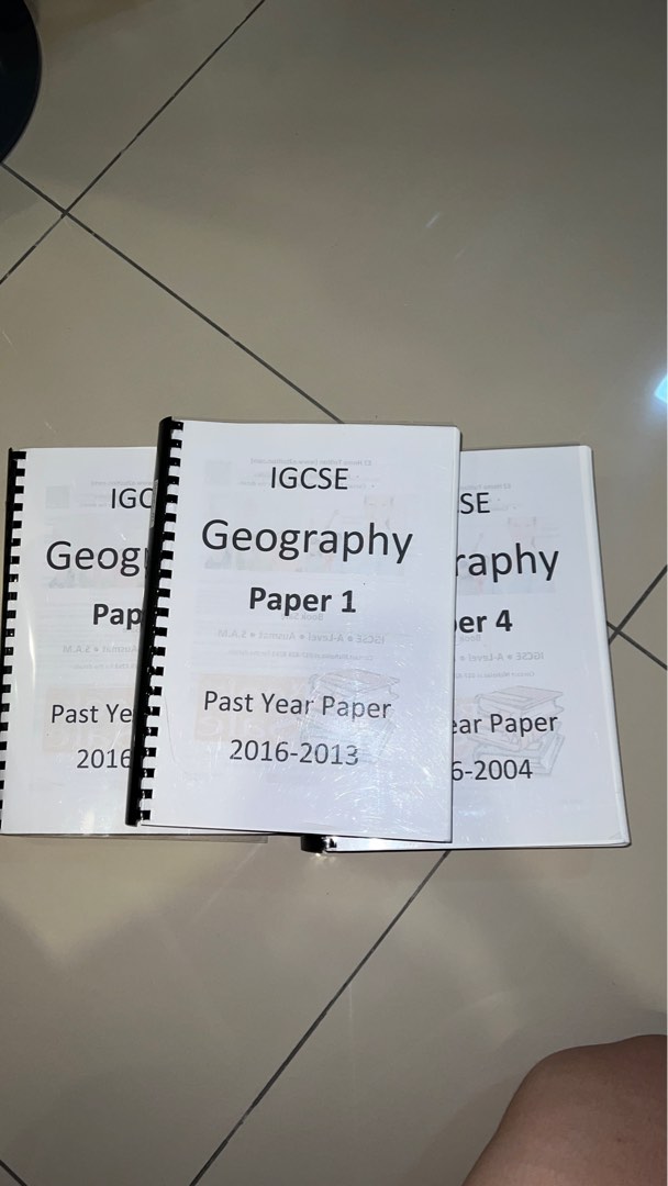 IGCSE Geography Past papers, Hobbies & Toys, Books & Magazines ...