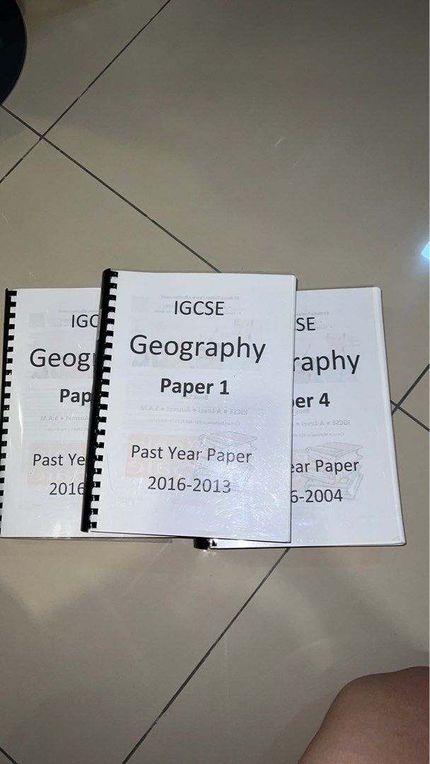 IGCSE Geography Past papers, Hobbies & Toys, Books & Magazines ...