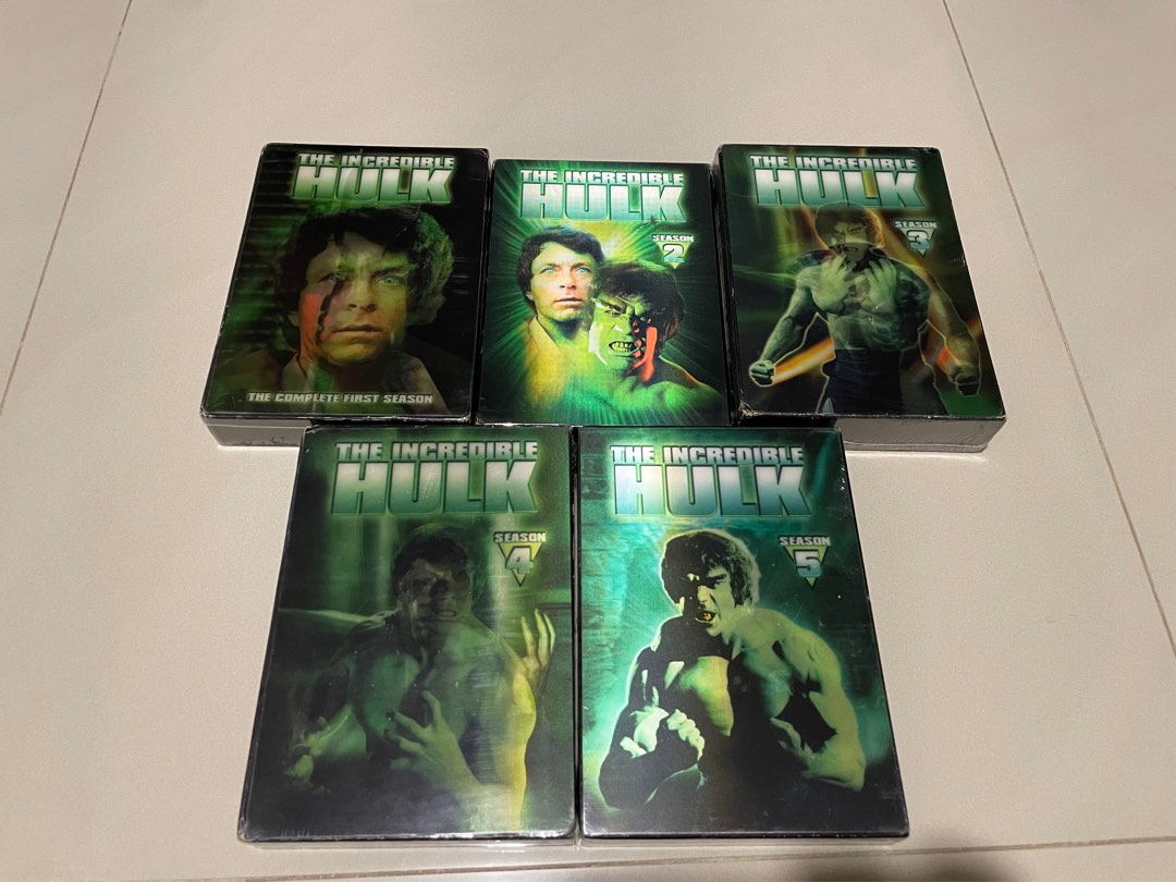 Incredible Hulk complete classic tv series dvd box set marvel, Hobbies ...