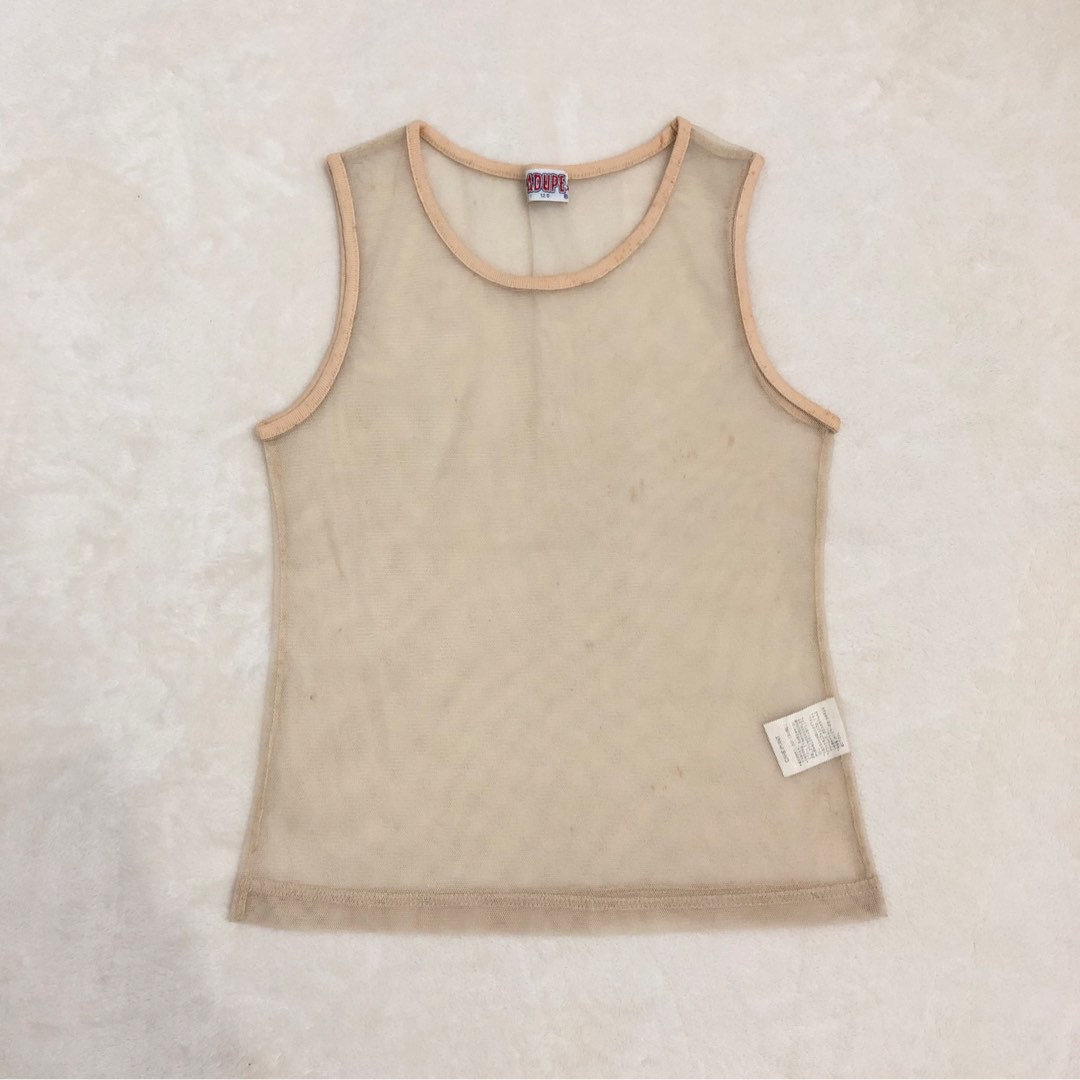 japan/japanese brand sleeveless sheer see through top for kids on Carousell