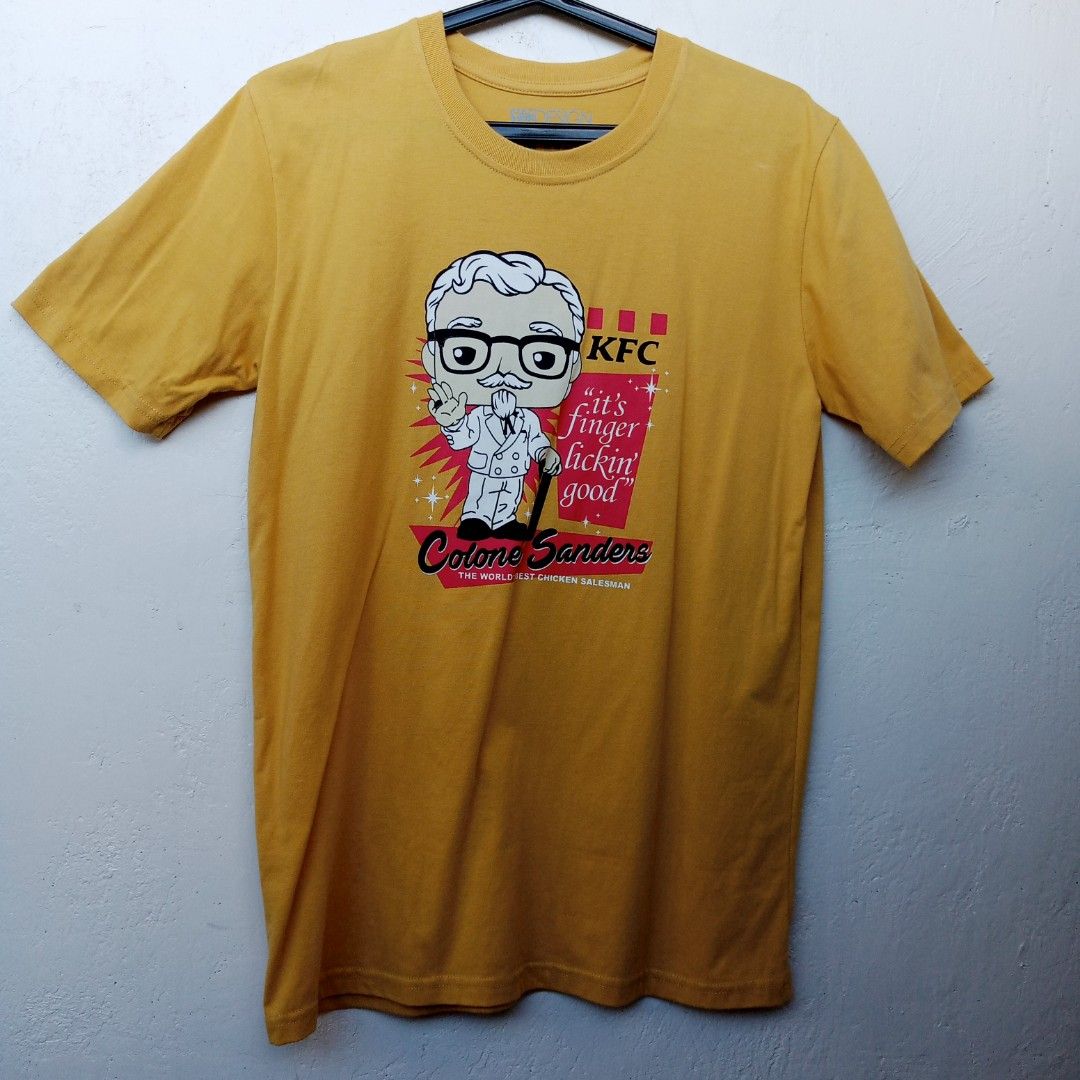 KFC Colonel Sanders tshirt yellow, Men's Fashion, Tops & Sets, Tshirts ...