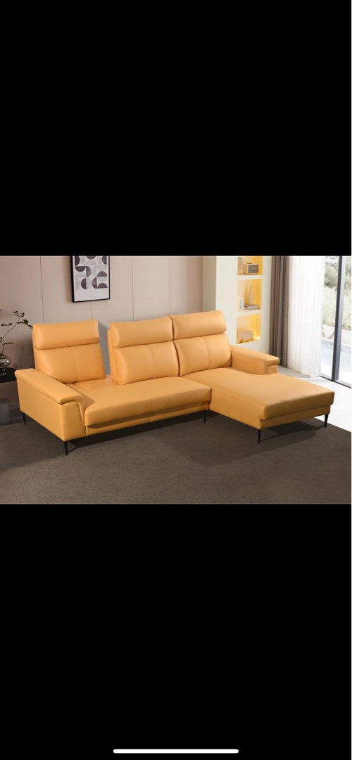 L Shape Sofa Push Back Sofa, Furniture & Home Living, Furniture, Sofas ...