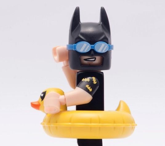Lego batman movie minifigure - Vacation Batman with Rubber Duck Float ...
